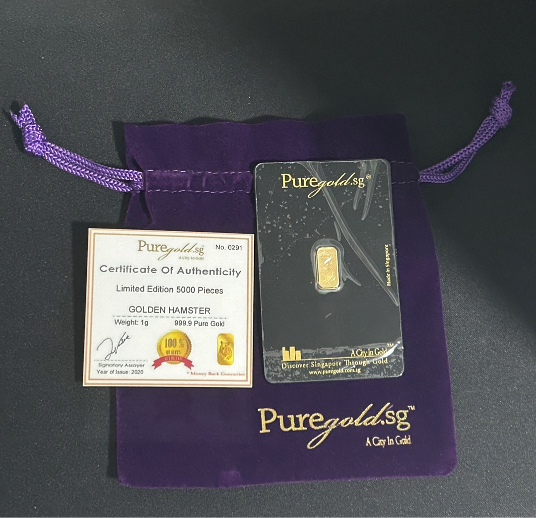 1 gram gold bar pure gold hamster, Hobbies & Toys, Memorabilia ...