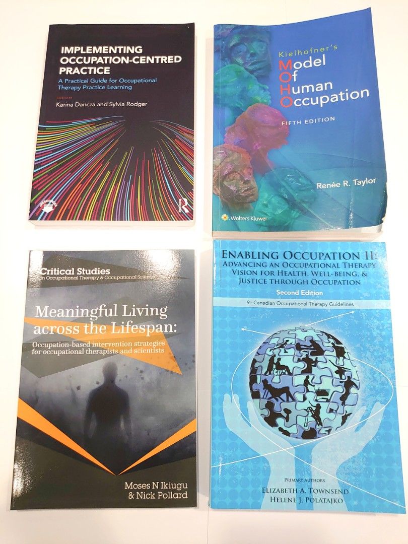 $5 each. Occupational Therapy textbooks. Implementing Occupation ...