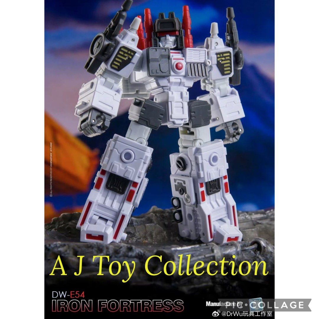 [ In Stock ] Transformers Dr Wu E-54 E54 Iron Fortress Mini Metroplex ...