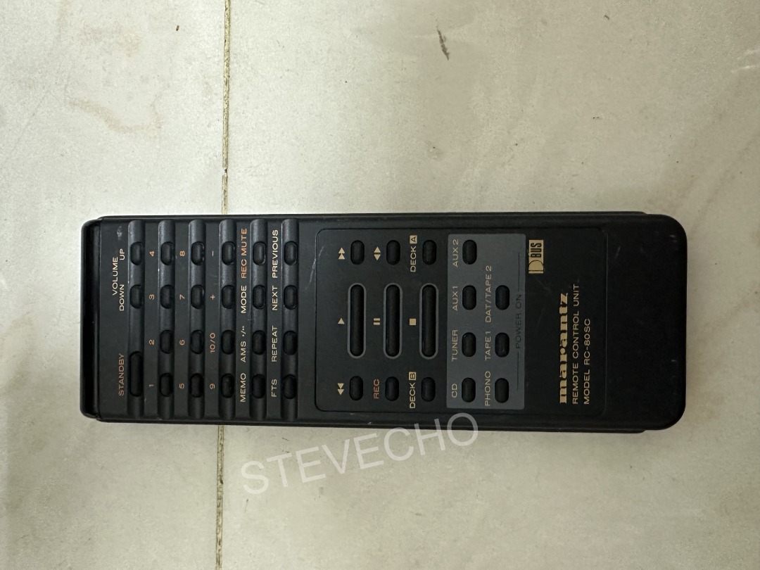 原廠 MARANTZ RC S80C 遙控器 Marantz SC-80 前級擴大機 專用遙控器, 耳機及錄音音訊設備, 其他音響配件及設備在旋轉拍賣