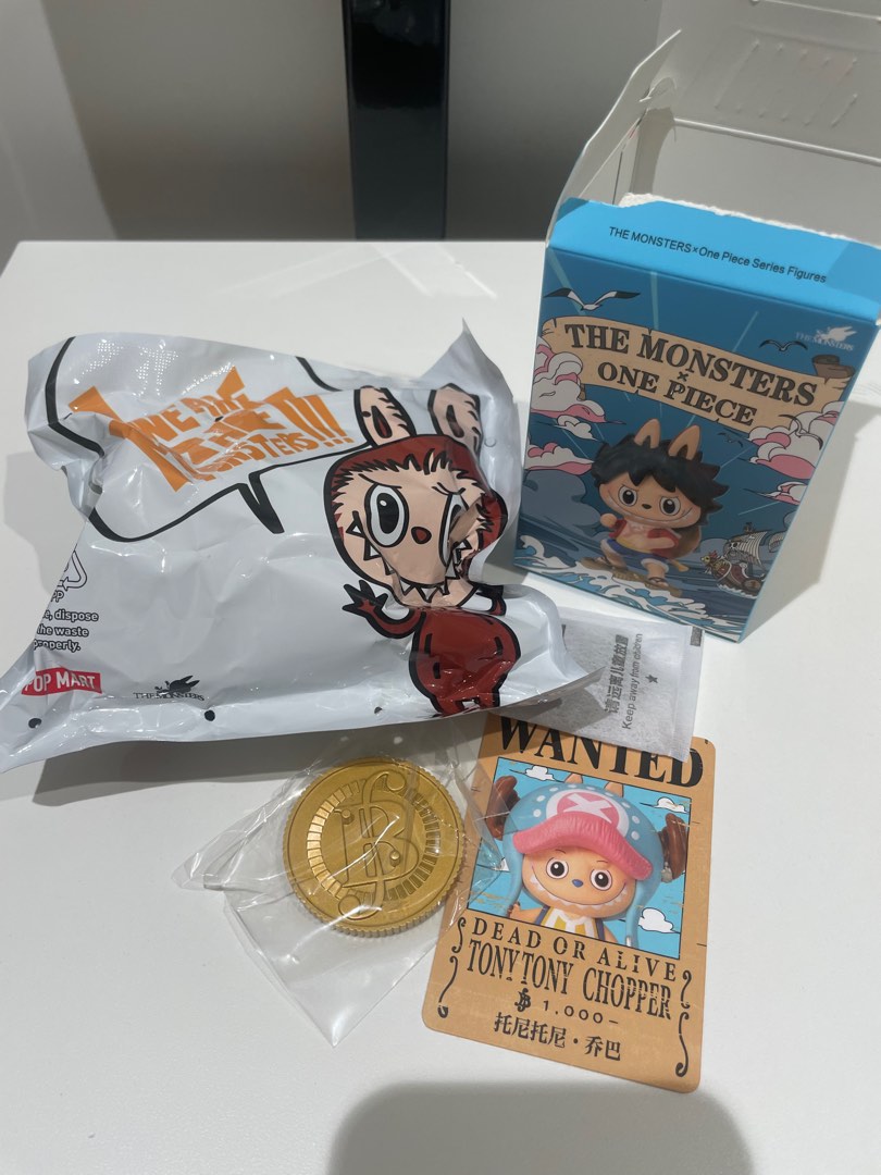 賣/換 the monsters x one piece labubu 海賊王 喬巴 / 換索羅, 興趣及遊戲, 玩具 & 遊戲類 ...