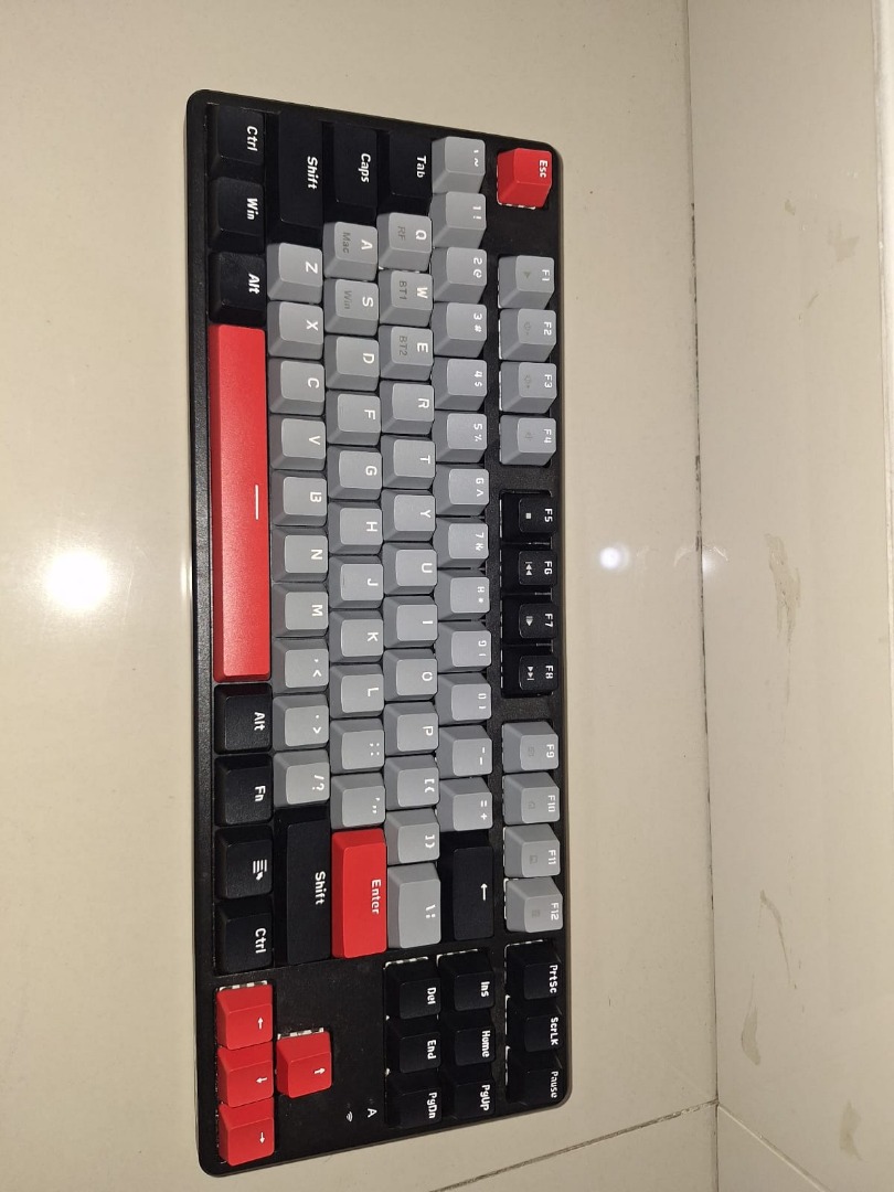 Ajazz AK871 TKL Layout - Black Grey, Elektronik, Bagian Komputer ...