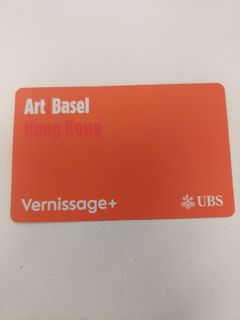 (出售/對換）Art Basel HK 2025 - Sat (29MAR) FULL DAY 2-8PM / 2025年巴塞爾藝術展香港門票 ...