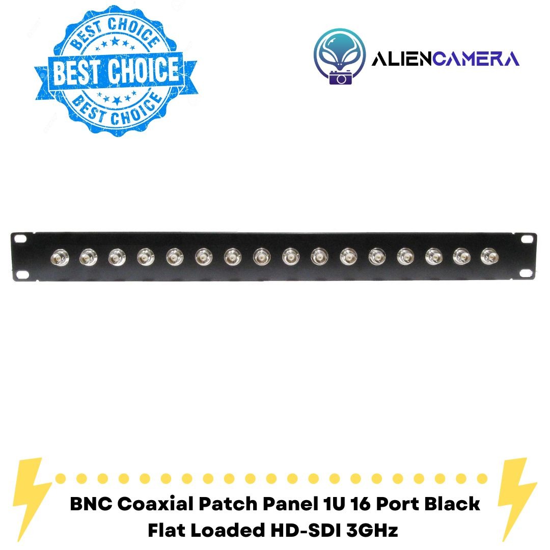 BNC Coaxial Patch Panel 1U 16 Port Black Flat Loaded HD-SDI 3GHz, Computers & Tech, Parts ...