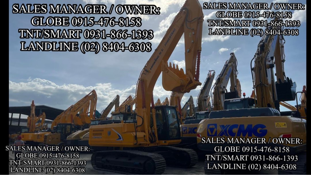 Brand new 1.1 cubic Backhoe excavator Cummins engine Cdm6225 Lonking ...