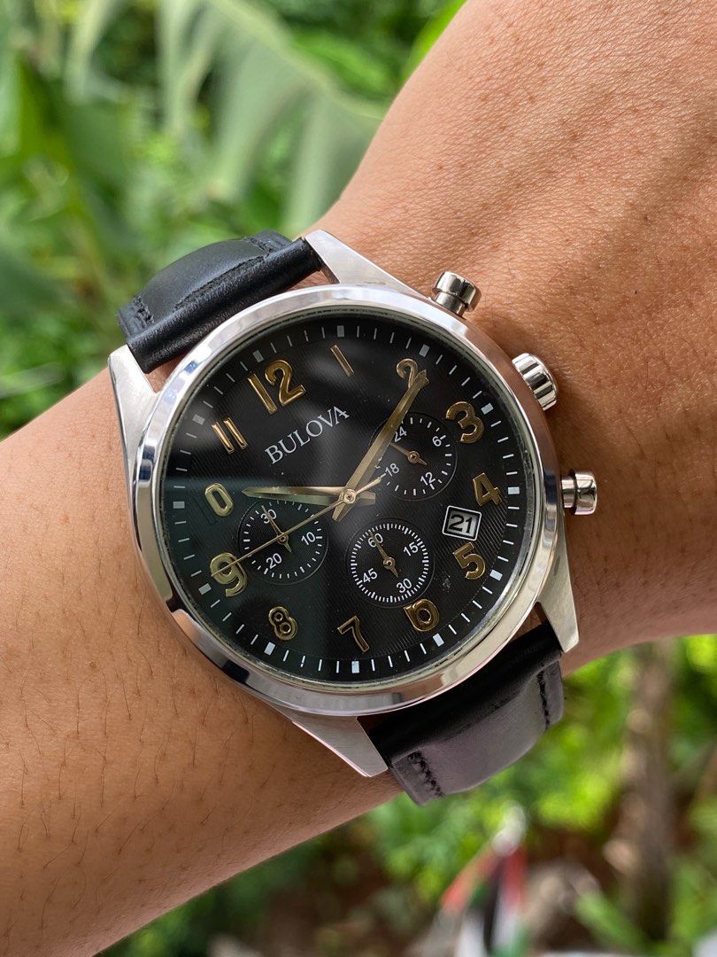 Bulova Classic Chronograph Calendar Quartz Hitam 41 MM 96B301 Original ...