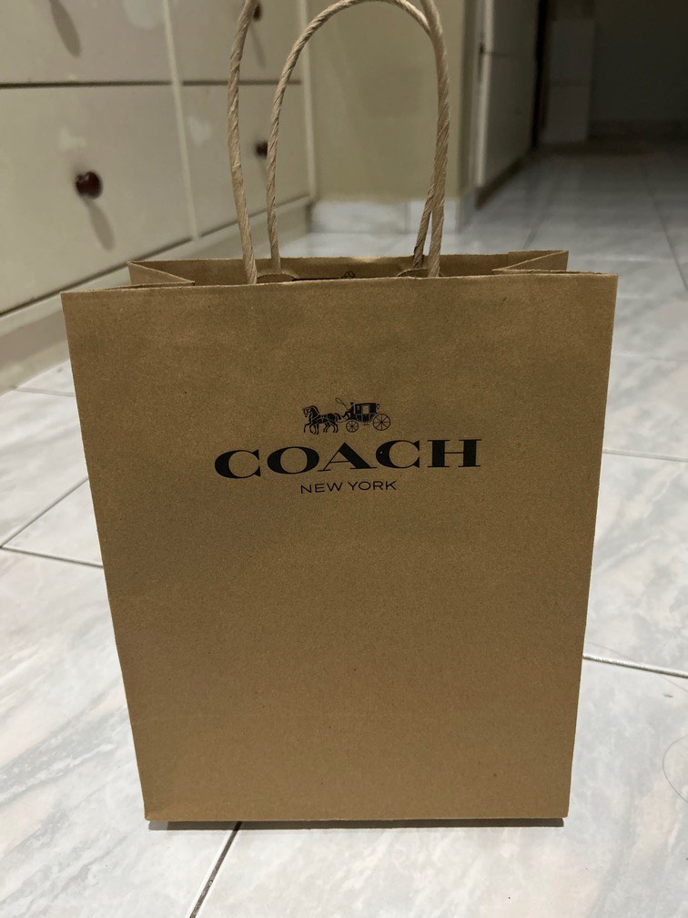 Coach paper bag, Luxury, Bags & Wallets on Carousell