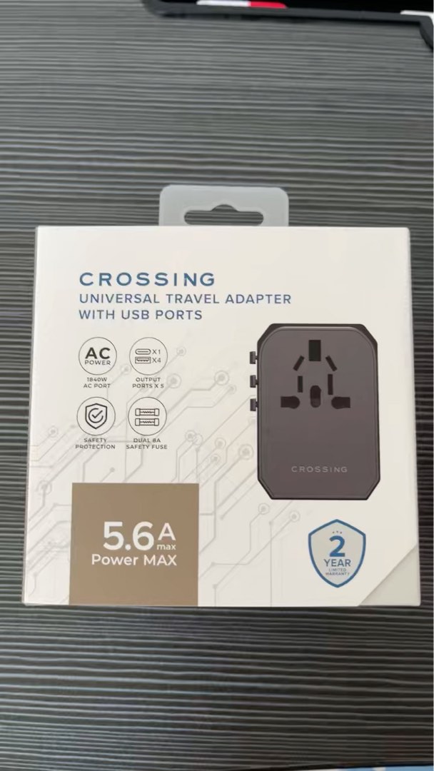 Crossing Universal Travel Adapter with USB Ports, Hobbies & Toys ...