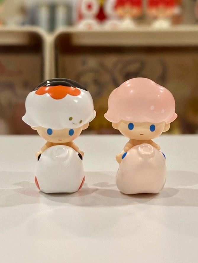 Dimoo Good Luck (Secret) + Dimoo Peach Pink - POPMART Lucky Cham Series ...