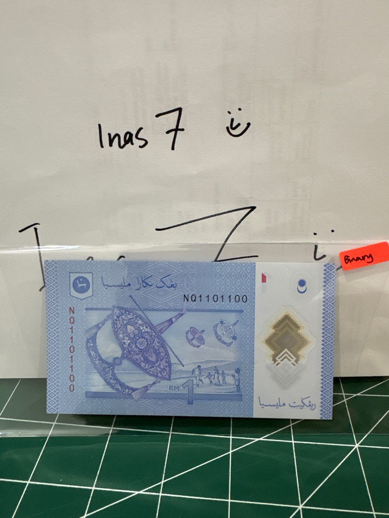 Duit Binari Binary Serial number AUNC Gabenor Shamsiah, Hobbies & Toys ...