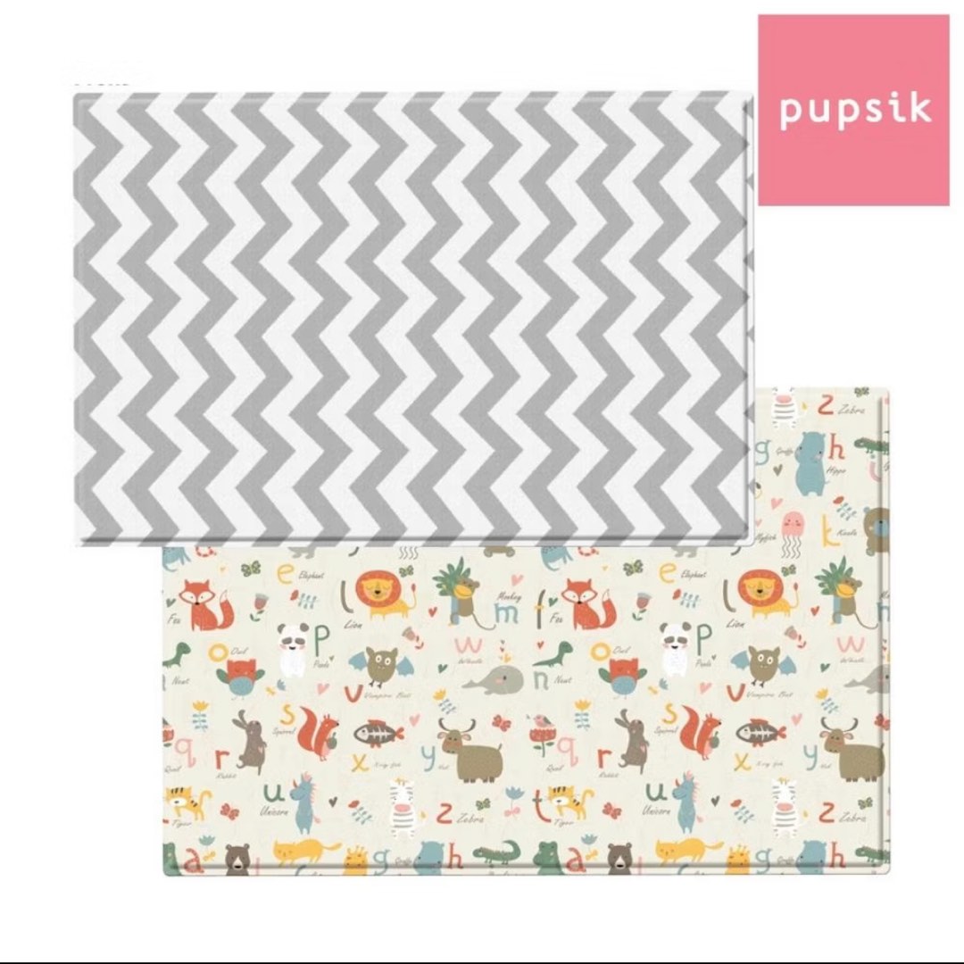 Dwinguler Pro Playmat - ZigZag Grey, Babies & Kids, Infant Playtime on ...
