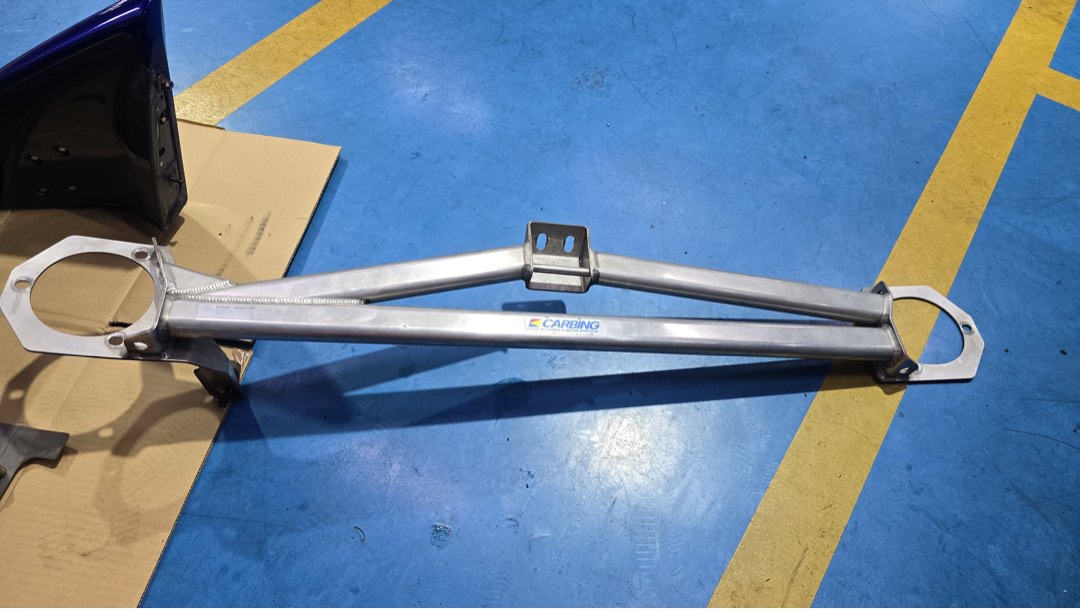 Evo 9 Carbing strut bar with brake stopper, Car Accessories ...