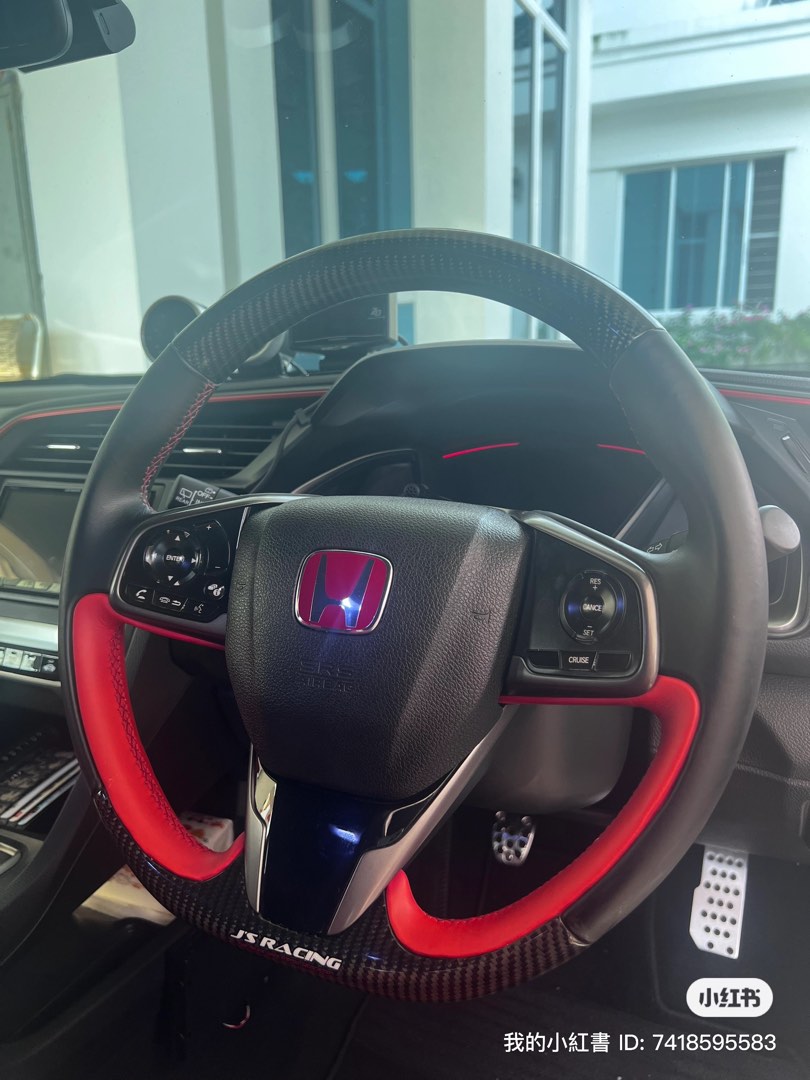 Ori Js racing carbon steering for FK8/FK7, Auto Accessories on Carousell