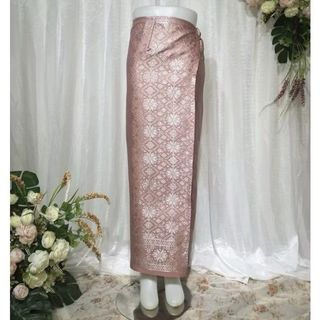 Songket Wrap Skirt Pario Wrap Palembang Kebaya Long Women White Silver ...