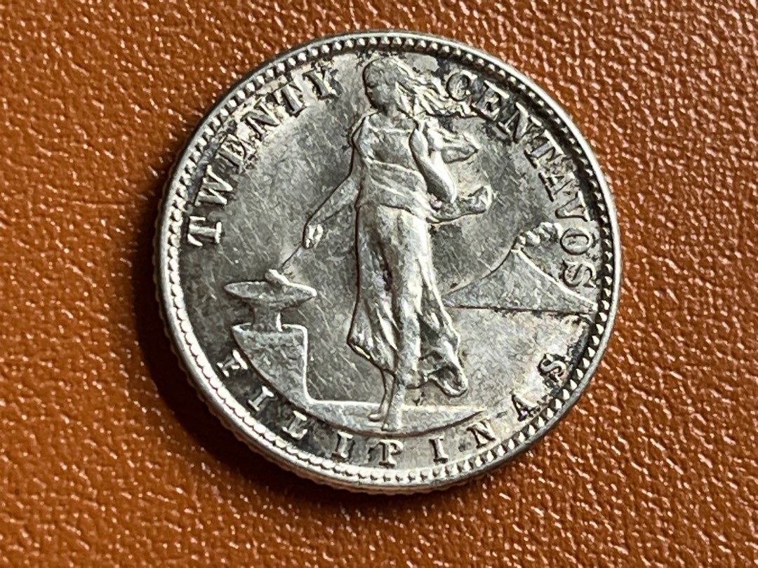 Philippines 1944D Twenty Centavos Silver Coin, Hobbies & Toys ...