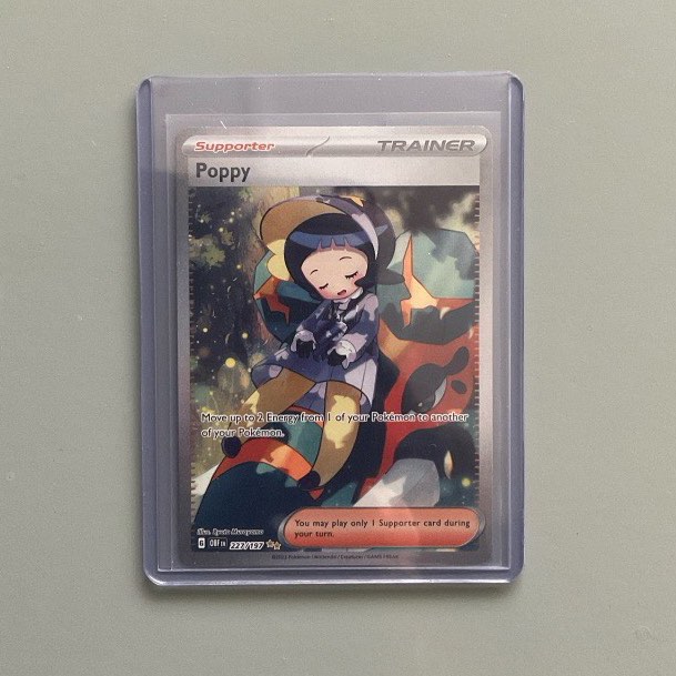 Pokemon obsidian flames SIR OBF Poppy 227/197 TCG trainer card, Hobbies ...