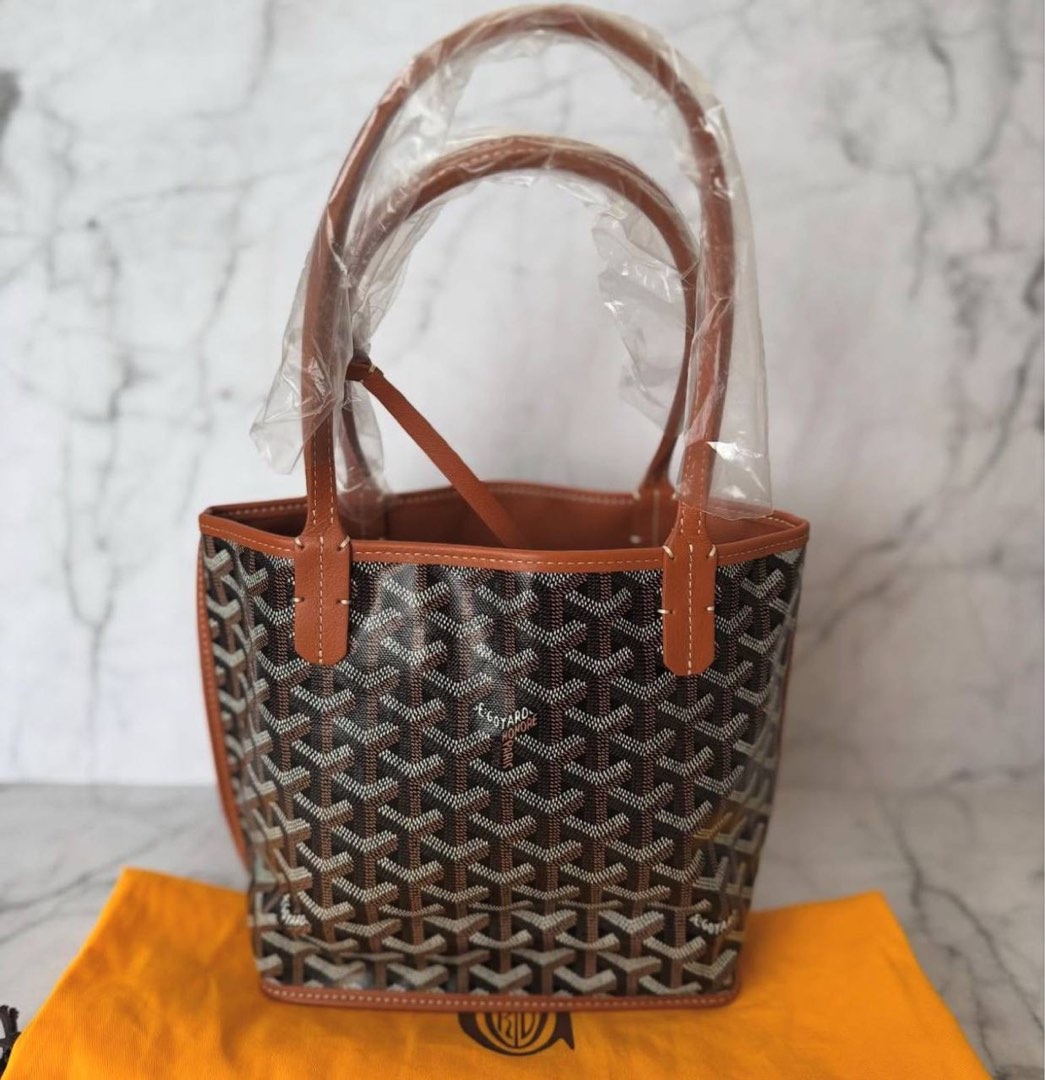 Ready New Goyard Mini Anjou Black Tan @37,5jt, Barang Mewah, Tas ...