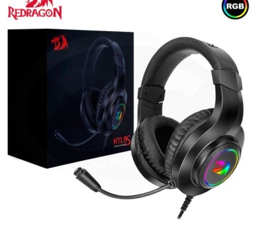 Redragon H260 HYLAS Stereo LED RGB Gaming Noise Reduction Headset ...