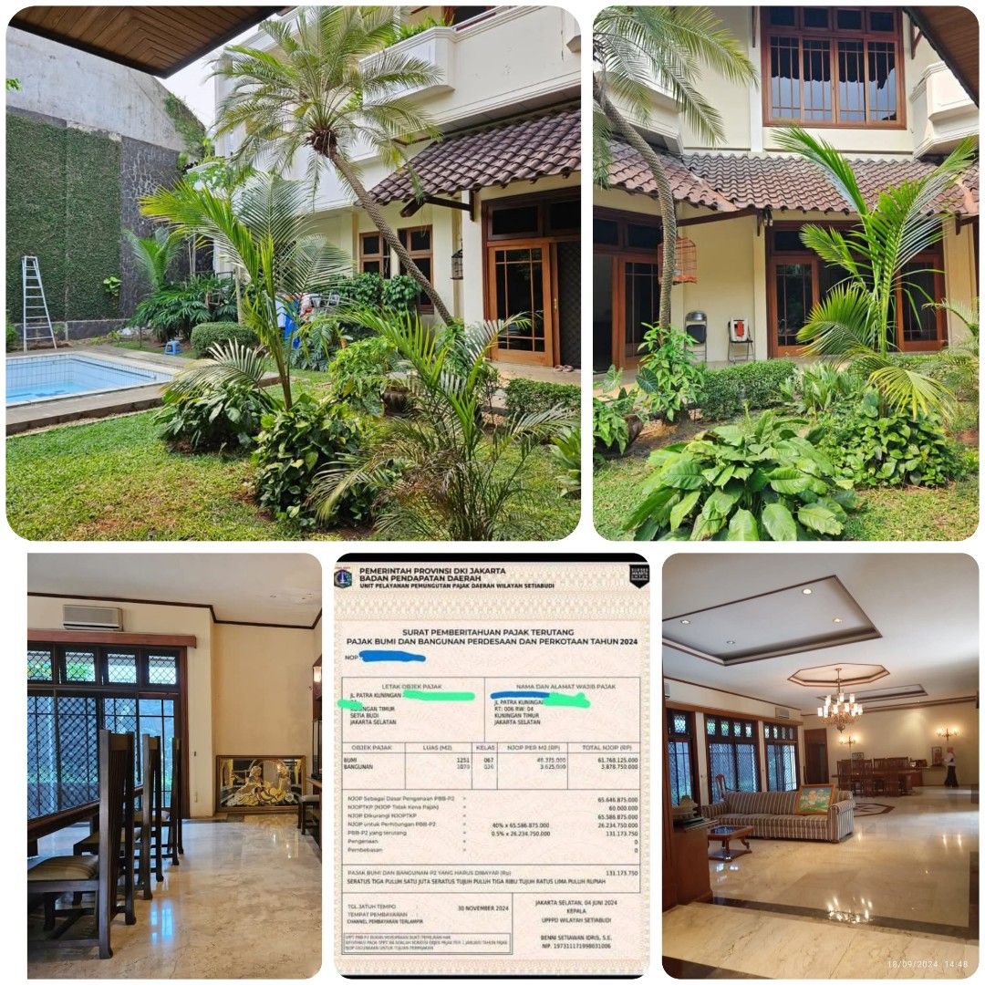 Rumah Cantik Asri 1245 m2 Dibawah NJOP di Kawasan Patra Kuningan ...