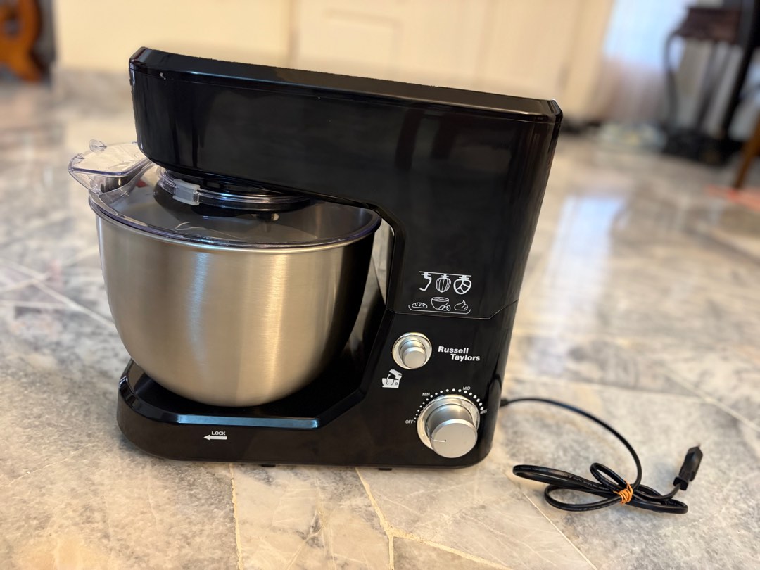 Russell Taylors 1000W 5L Stand Mixer SM-1000 Cake Kitchen Blender, TV ...