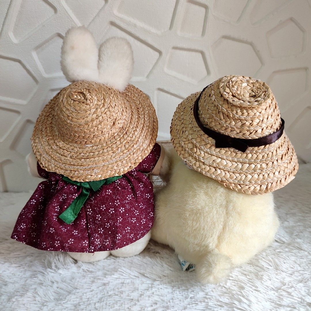 Rare Set Vintage Dressed Rabbit & Rural Mole Plush, Hobbies & Toys ...