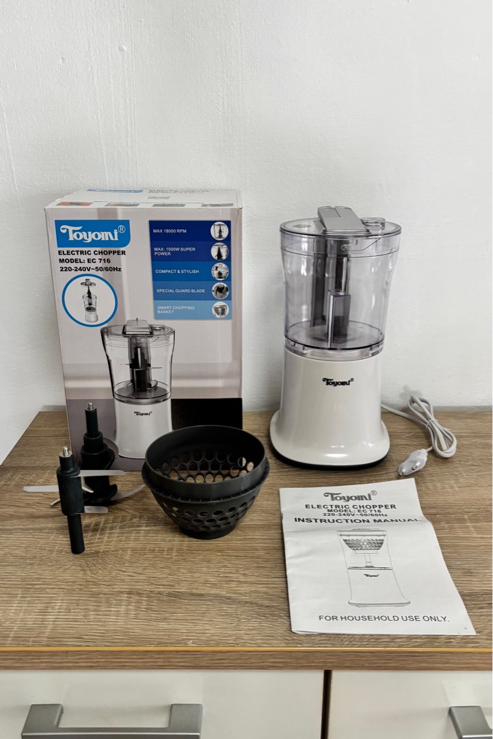 Toyomi Electric Smart Chopper, TV & Home Appliances, Kitchen Appliances ...