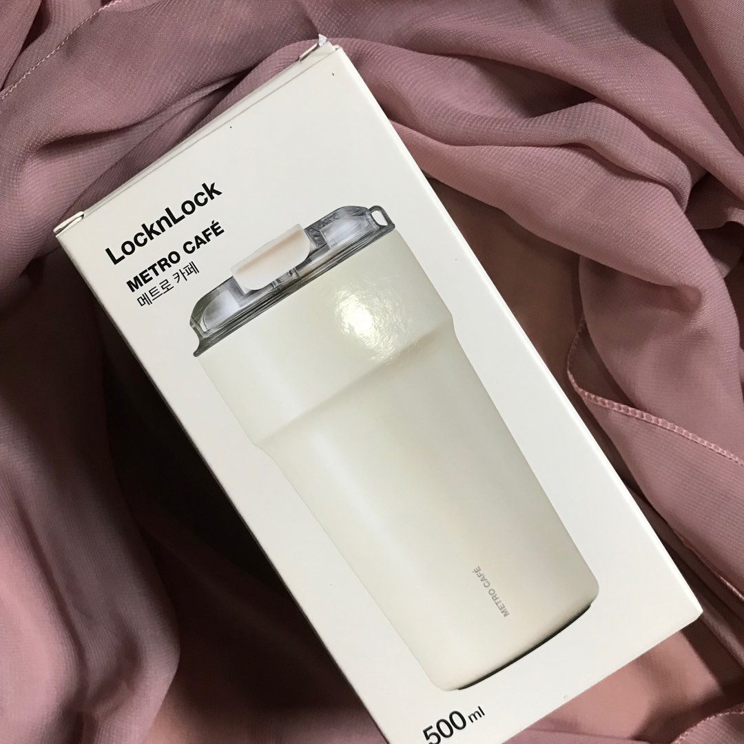 Tumbler LocknLock Metro Cafe Ceramic Coating Tumbler 500ml, Kitchen ...