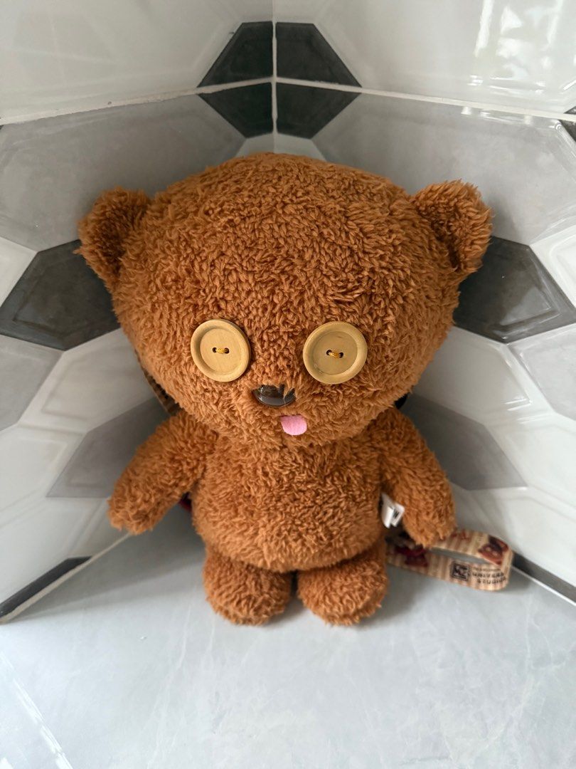 USJ Minions Tim Popcorn bucket Teddy Bear, Hobbies & Toys, Toys & Games ...