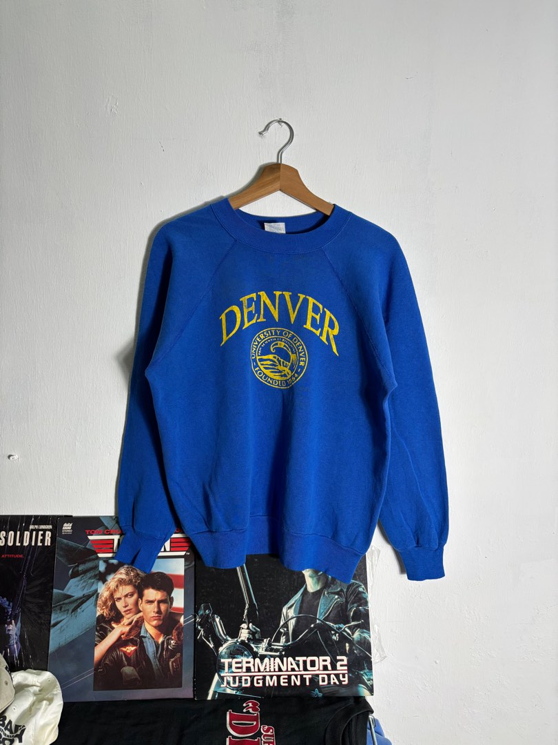 Vintage 80s Denver University L P23 L26, Men's Fashion, Tops & Sets ...