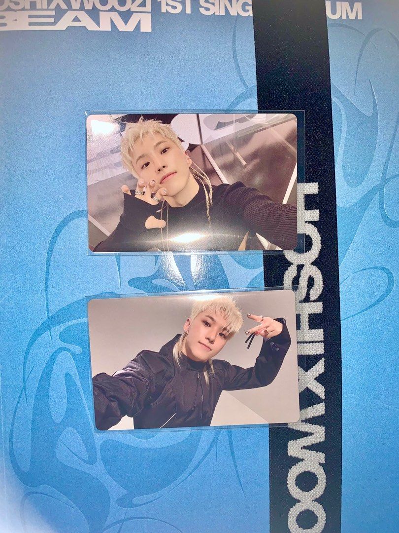[WTT] seventeen svt hoshi x woozi HxW Beam album pc photocards, Hobbies ...