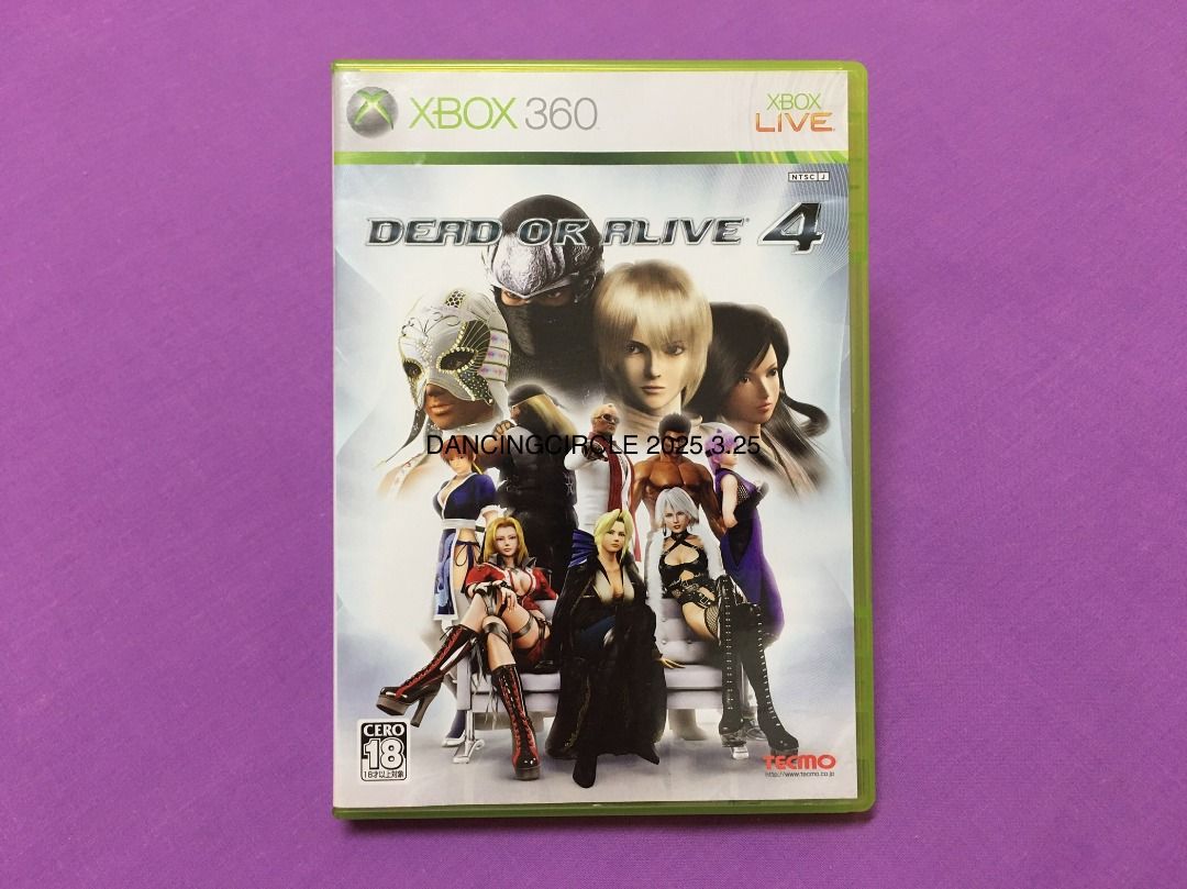 Xbox 360 DOA4 生死格鬥4 Dead or Alive 4 一般版 通常版 日版 ( B ), 電玩遊戲相關, 電玩、電腦遊戲軟體 ...