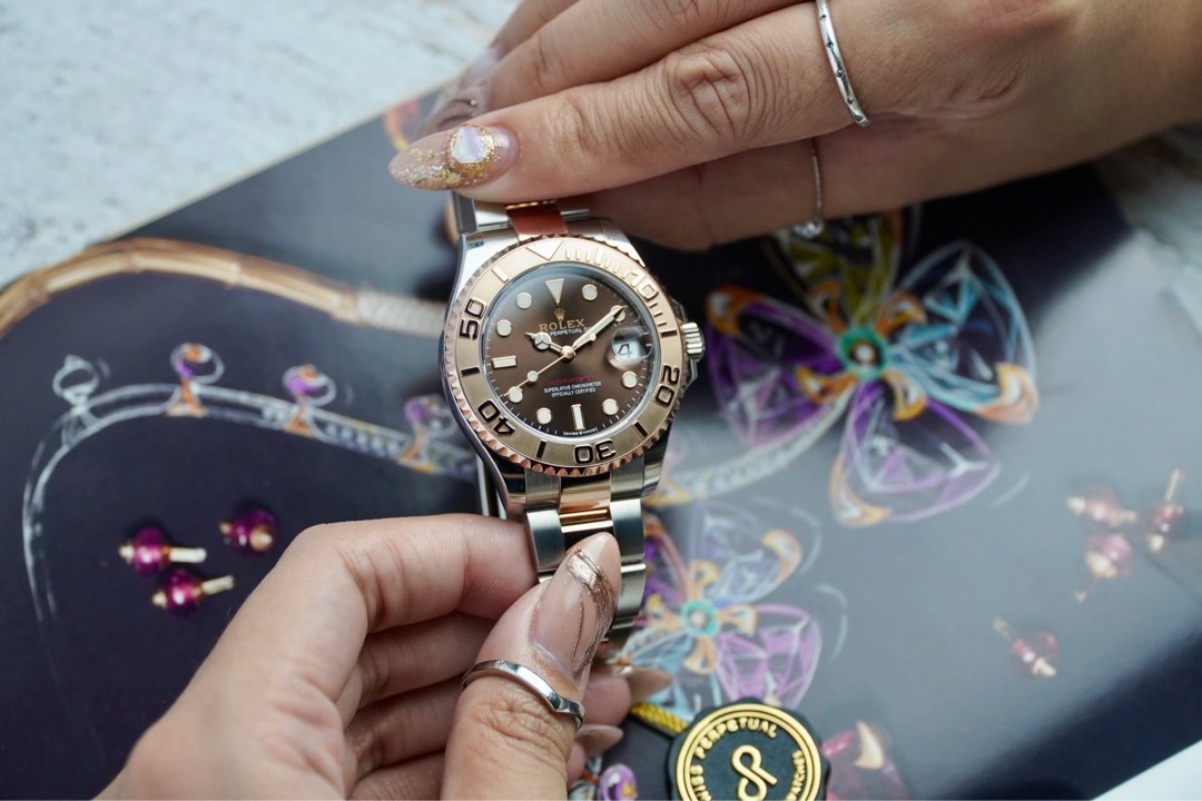 Yachtmaster 37 Choco Dial, Luxury, Watches on Carousell