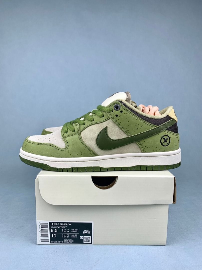 Yuto Horigome x Nike SB Dunk LowAsparagus HF8022-300, Men's Fashion, Footwear, Sneakers on Carousell