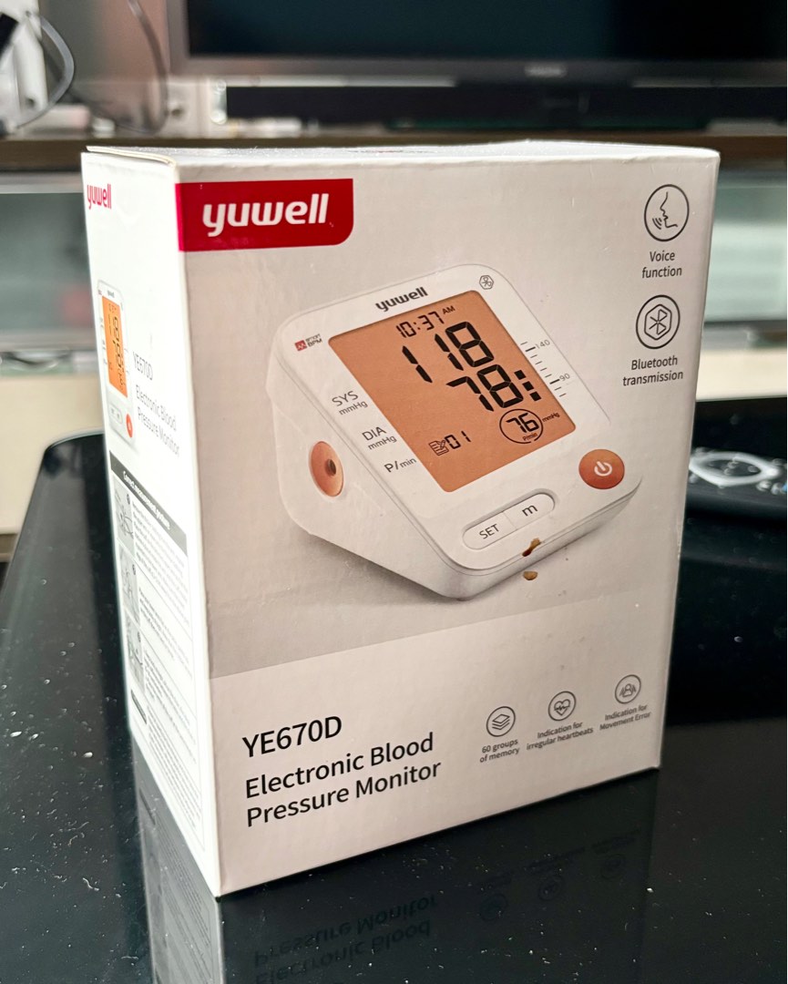 Yuwell Blood Pressure Monitor - Brand New, Health & Nutrition, Health ...