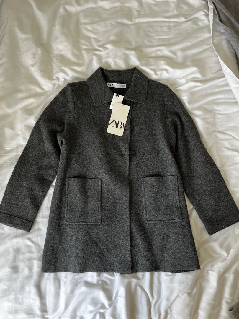 Zara Wool Coat, Women's Fashion, Coats, Jackets and Outerwear on Carousell