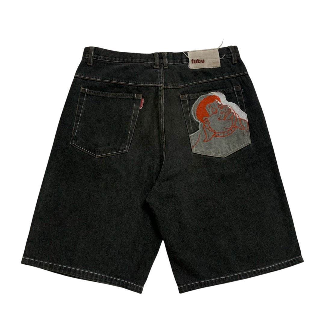 [36] Fubu Platinum Fat Albert Baggy Jorts Jeans LIKE ED HARDY SOUTHPOLE ...