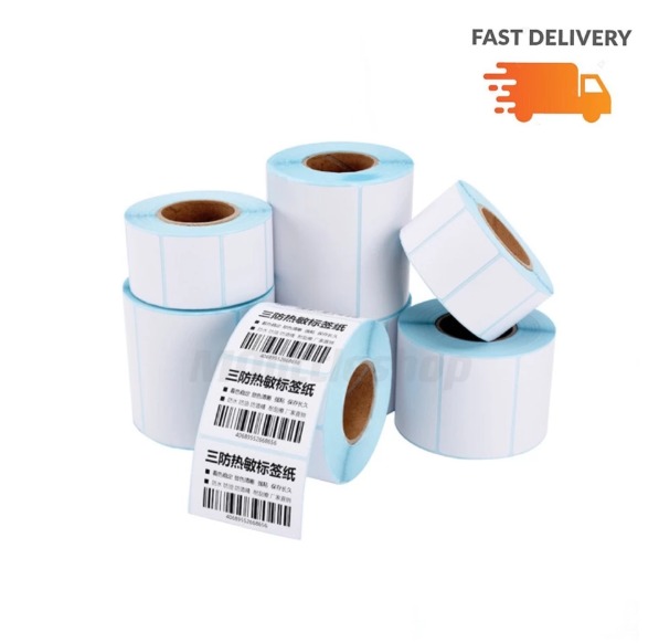 AWB Thermal Paper Label Roll | Self-Adhesive Direct Thermal Printing ...