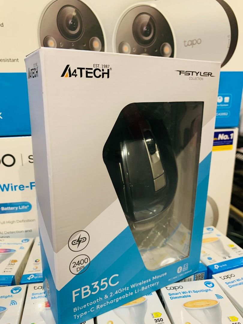 A4Tech Fstyler FB35C Rechargeable Bluetooth & 2.4G Wireless Mouse, Computers & Tech, Parts ...