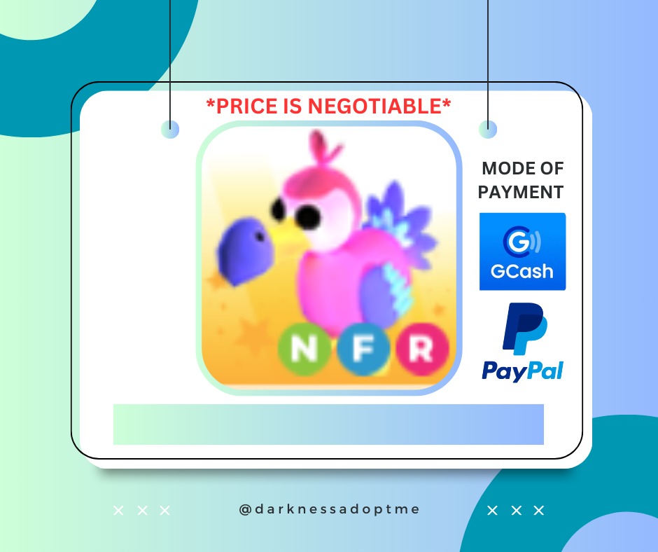 ADOPT ME | NEON FLY RIDE NFR DODO | ROBLOX, Video Gaming, Gaming ...