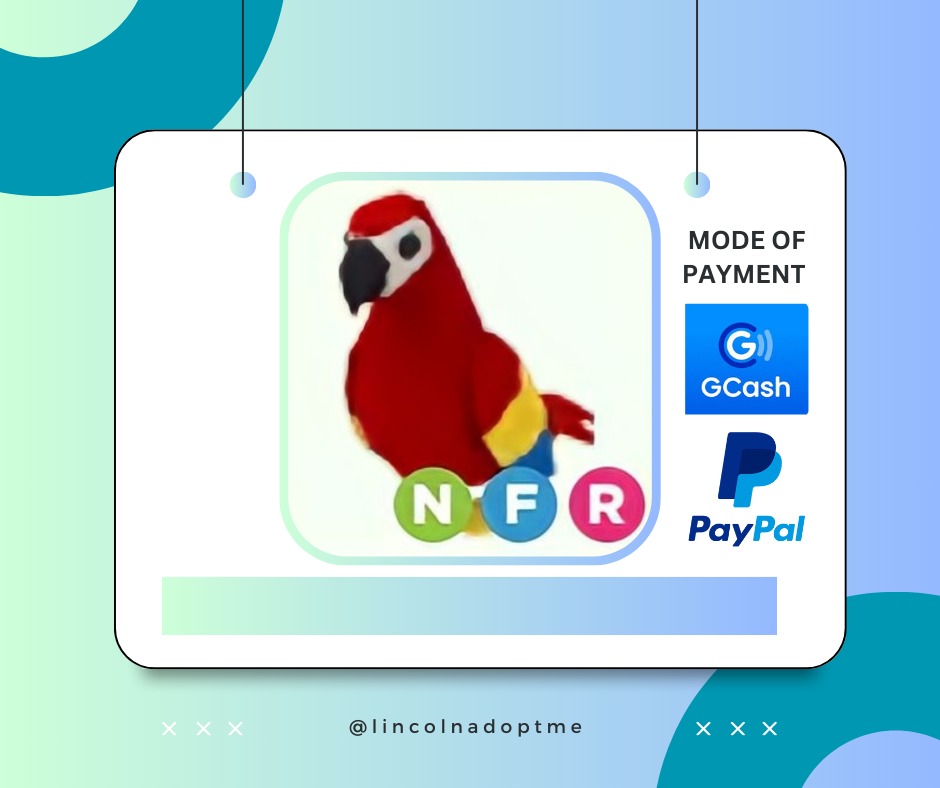 ADOPT ME | NEON FLY RIDE NFR PARROT | ROBLOX, Video Gaming, Gaming ...