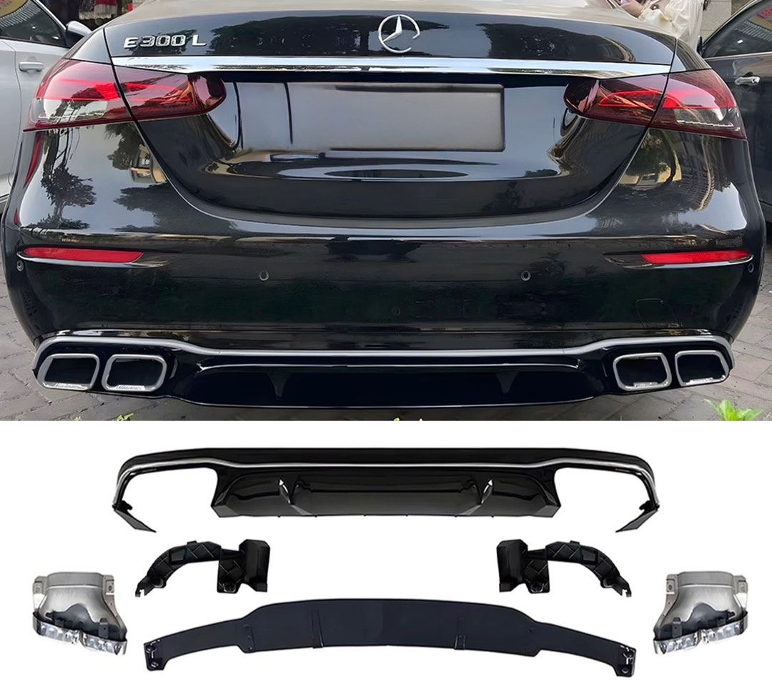 Aftermarket Mercedes E-Class W213 2016-2023 E63S AMG Rear Diffuser w ...