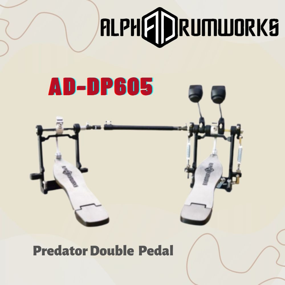 Alpha Drumworks AD-DP605 Predator Double Pedal, Hobbies & Toys, Music ...