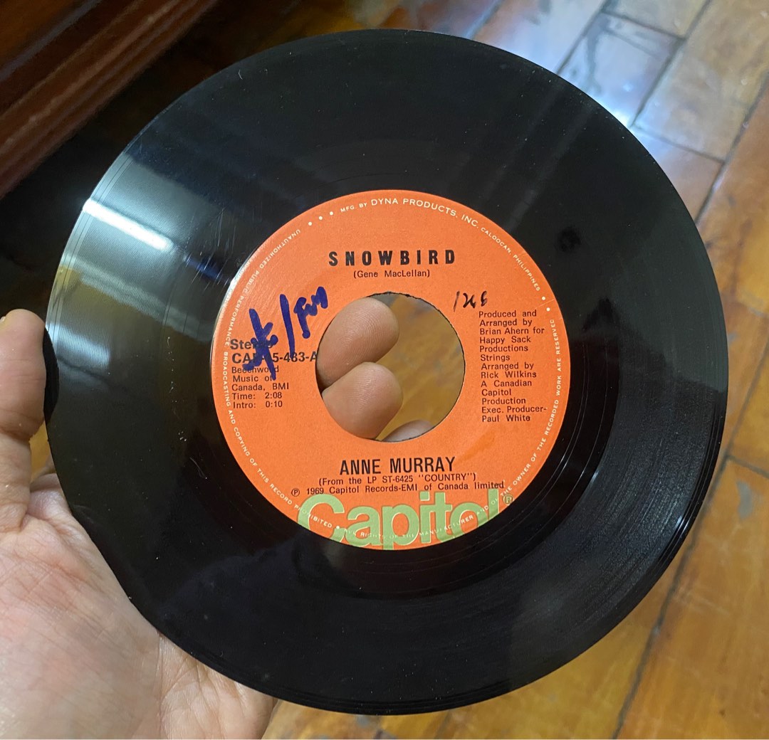 Anne Murray - Snowbird / Hey What About Me - Philippines Original Pop ...
