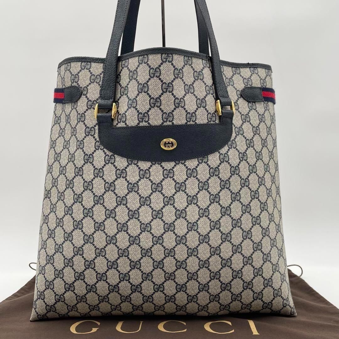 Authentic Gucci GG Interlocking Shelly Line PVC Tote Bag, Women's ...