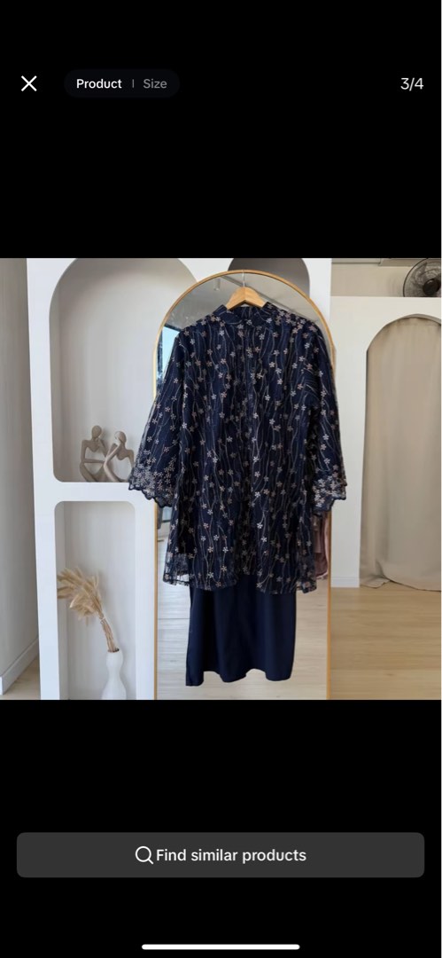 baju kurung lace from ceo comel, Women's Fashion, Muslimah Fashion ...