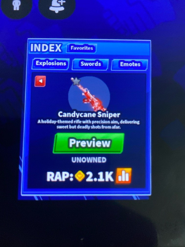 CANDYCANE SNIPER BLADE BALL, Video Gaming, Gaming Accessories, In-Game ...