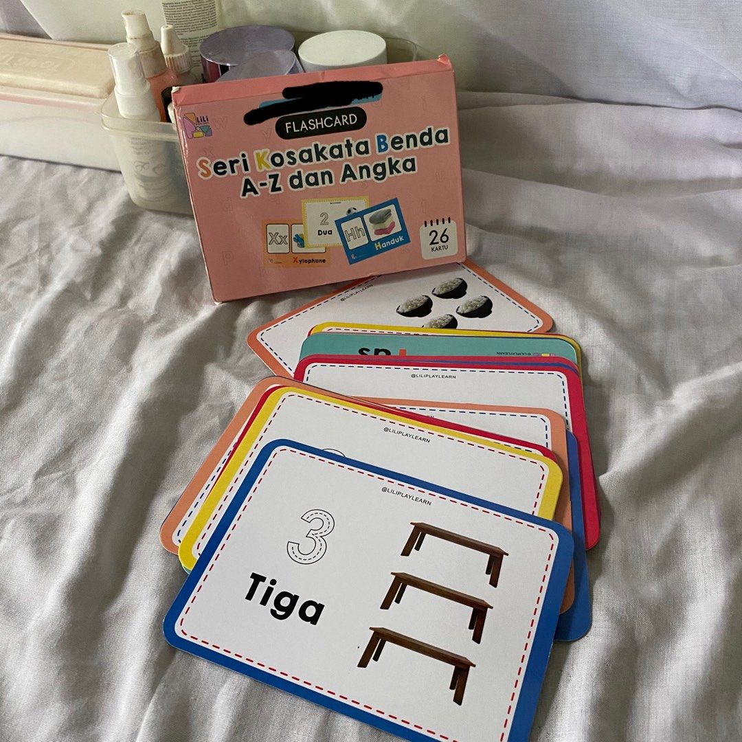 Flashcard Kosa Kata Benda A-Z dan Angka - Lili Play Learn, Toys ...