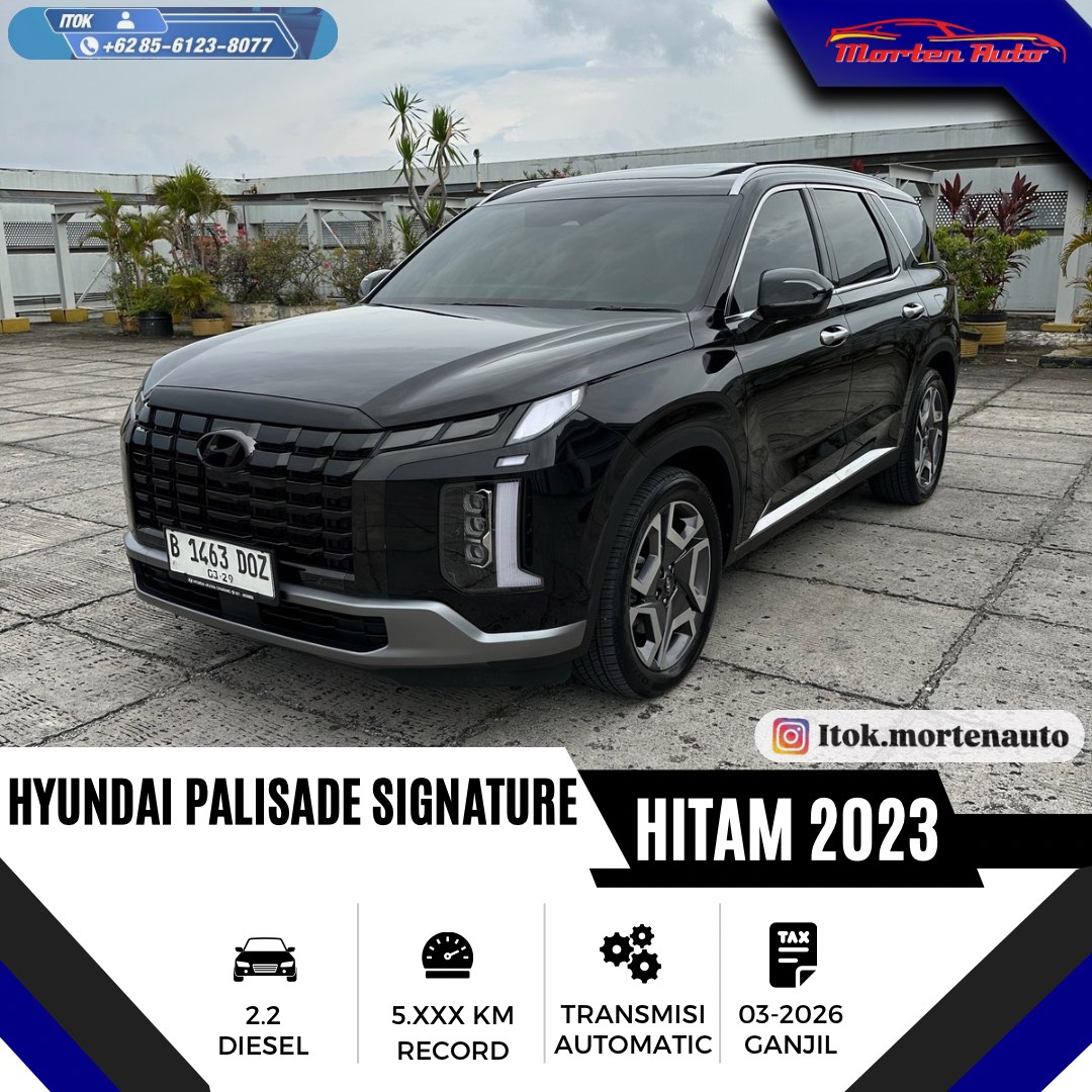 Hyundai Palisade 2.2D Signature Diesel 2023 Km 5 Ribu Record Bergaransi ...