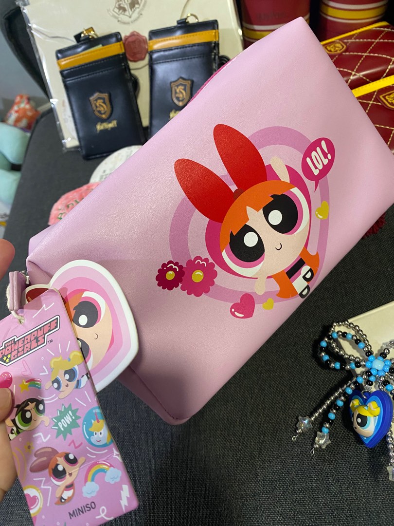 Miniso x Powerpuff Girl Makeup Pouch, Women's Fashion, Bags & Wallets ...