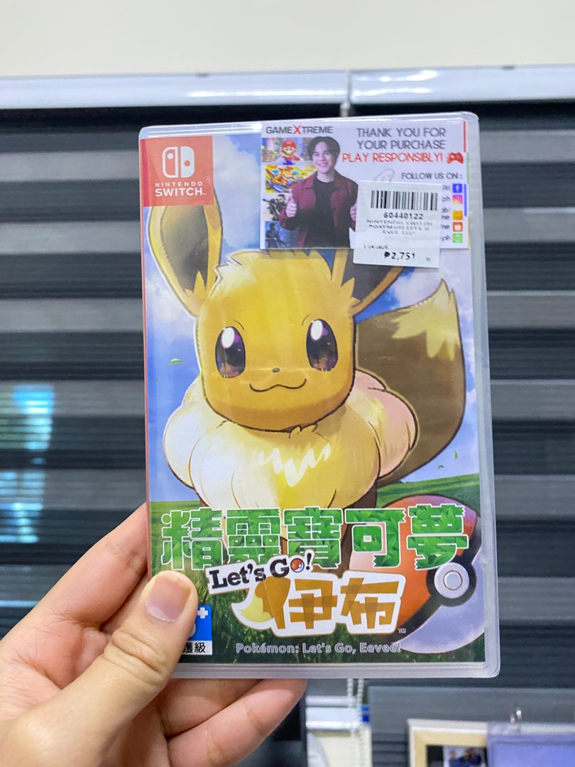 NINTENDO SWITCH POKEMON LETS G EVEE 122, Video Gaming, Video Games ...